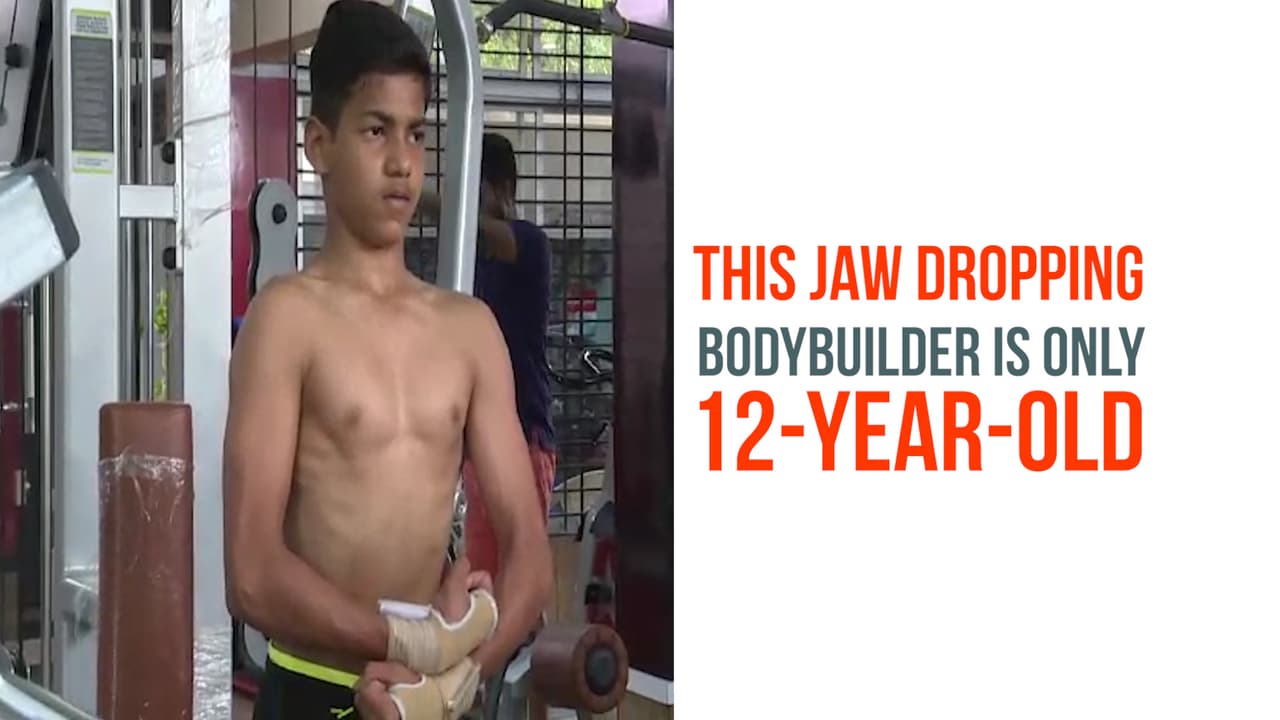 Karnataka: 12-year-old bodybuilder flexes muscles against senior pros ...