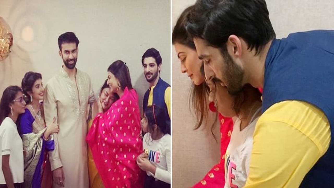 Sushmita Sen Diwali celebration With Family And boyfriend Rohman Shawl ...