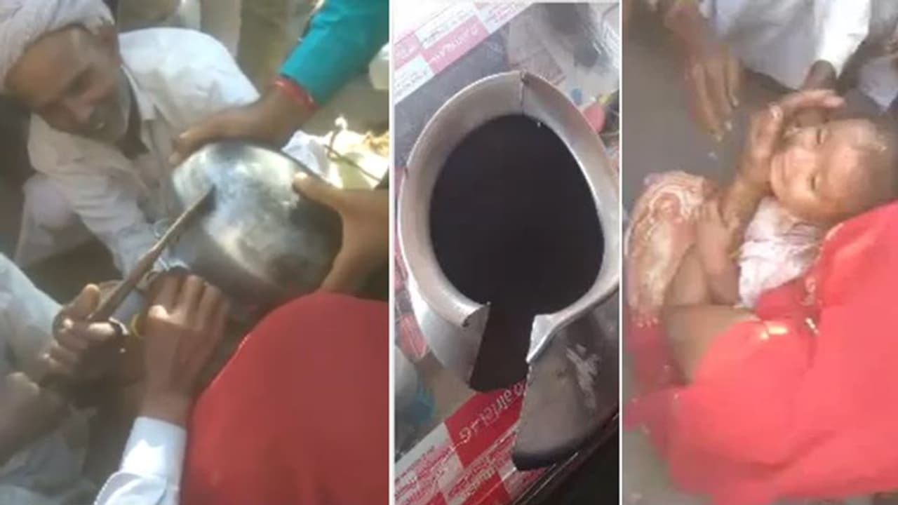 3 Year old Girl head stuck in a pot, accident in jalore of rajasthan ...