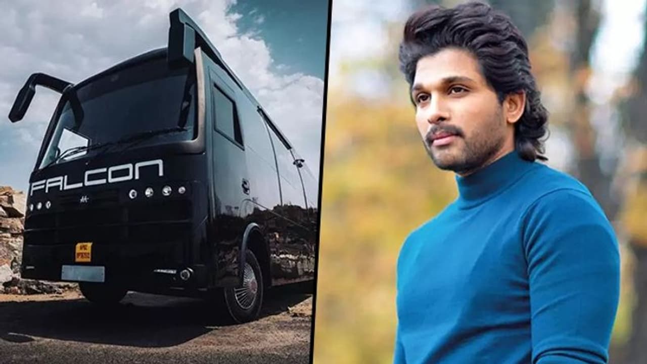 RRR star Allu Arjun's vanity van meet with accident, lorry hits from ...