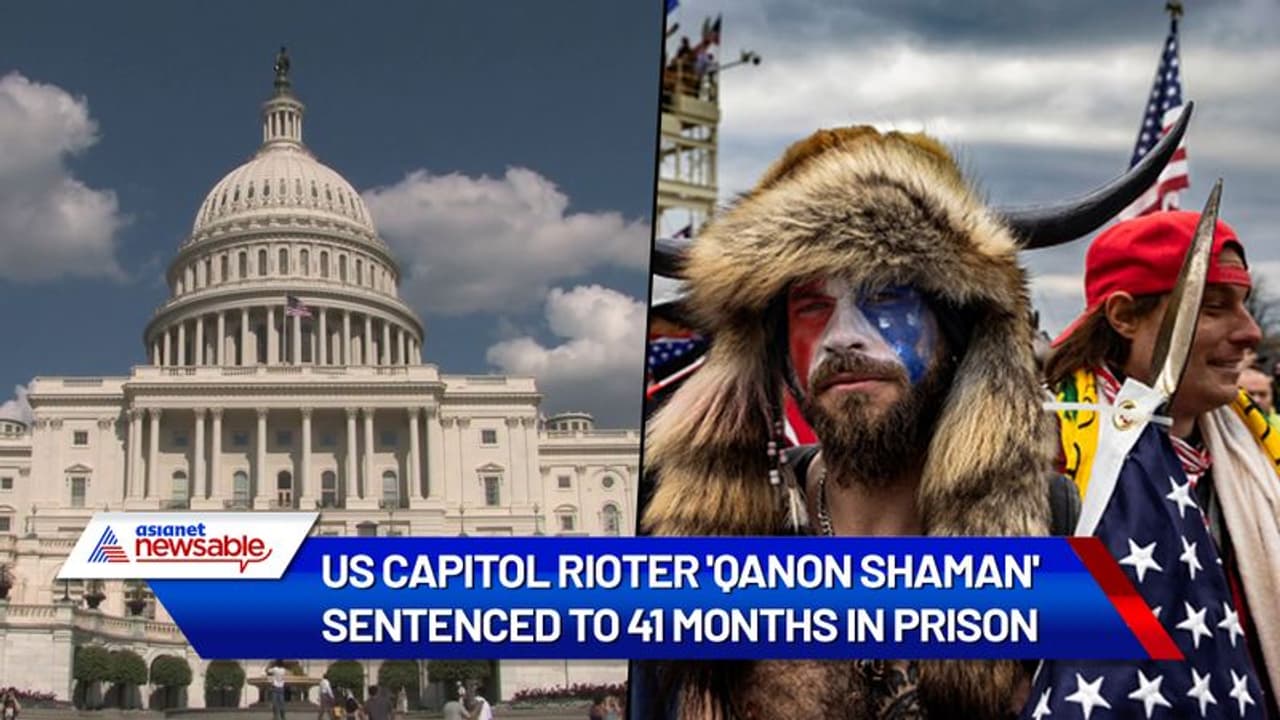 US Capitol rioter 'QAnon Shaman' sentenced to 41 months in prison ...