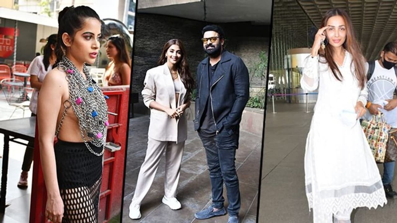 Pooja Hegde, Prabhas, Malaika Arora, Urfi Javed and more snapped in ...