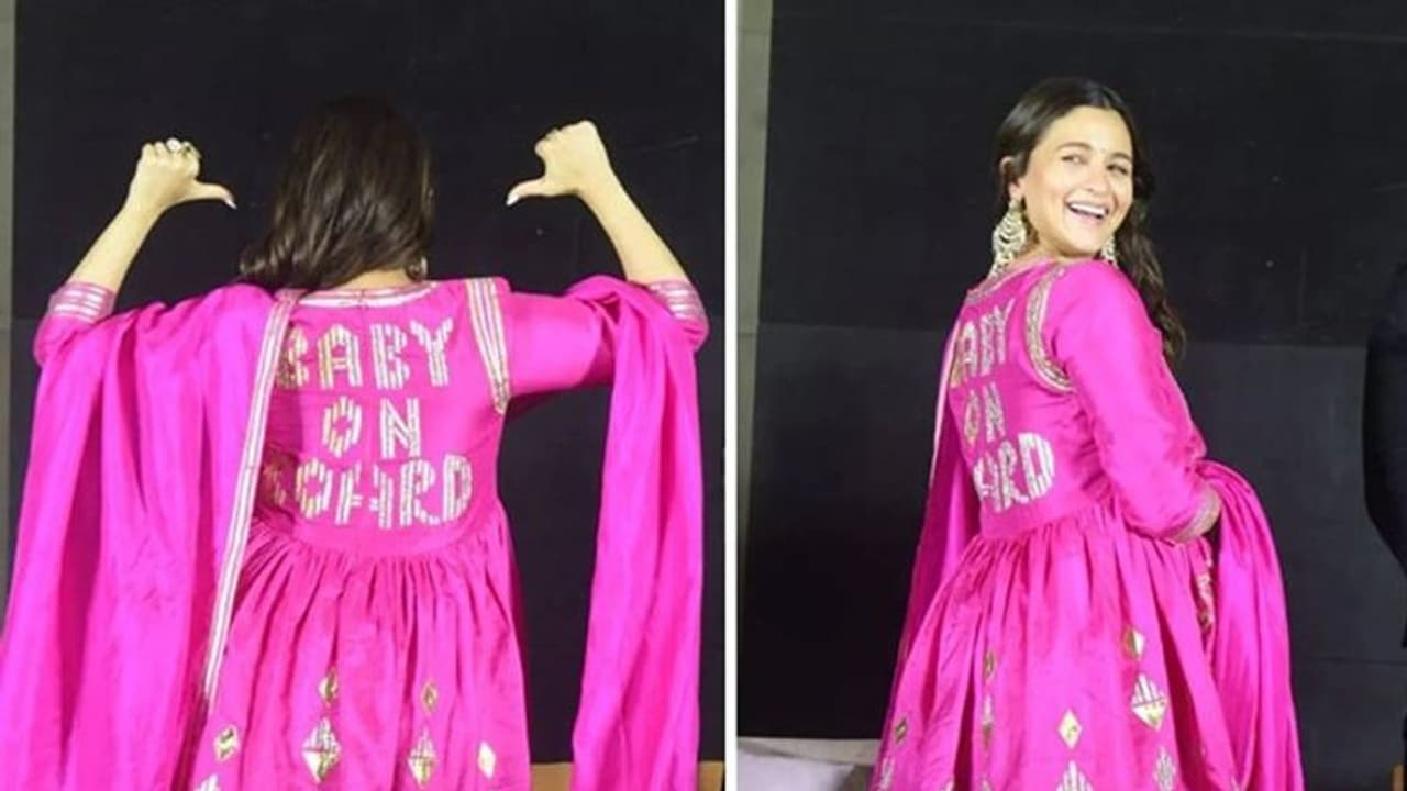 Alia Bhatt takes maternity fashion a notch up with ‘baby onboard’ sign ...