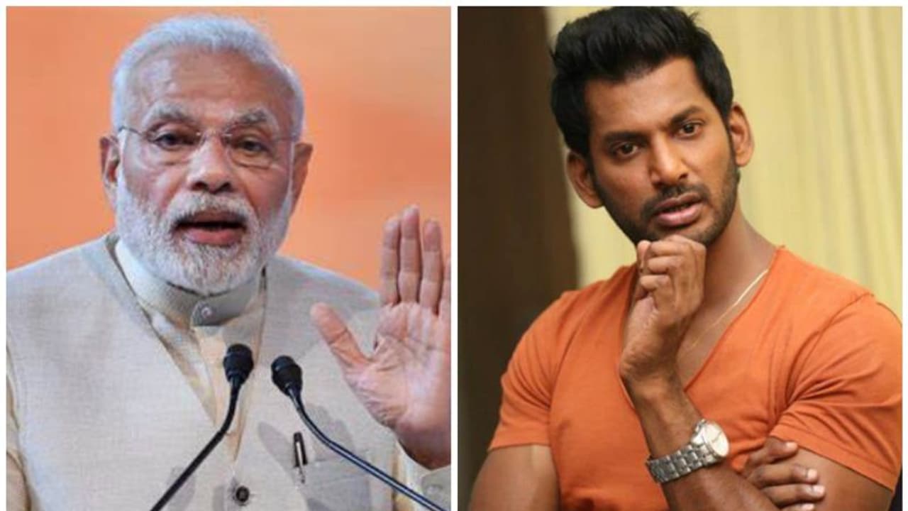 விஷாலின் பதிவுக்கு பதில் கொடுத்த பிரதமர் மோடி..! என்ன சொல்லி இருக்காரு ...