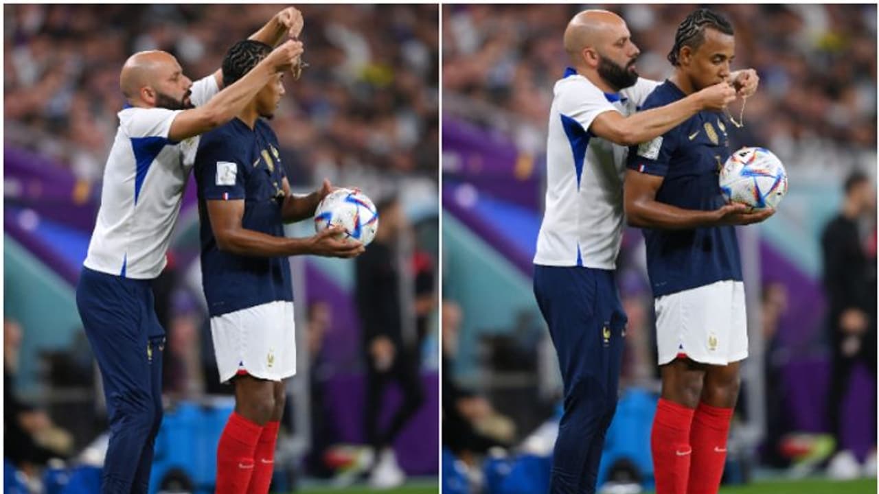 കളി നിര്‍ത്തിച്ച് റഫറി; ഫ്രാന്‍സ് താരത്തിന്‍റെ കഴുത്തിലുണ്ടായിരുന്നത് ...