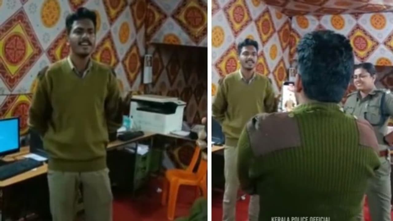 പാട്ടുപാടി ഹൃദയം കീഴടക്കി പമ്പയിൽ നിന്നൊരു പൊലീസുകാരൻ; 'സാർ' ഇപ്പോ ...