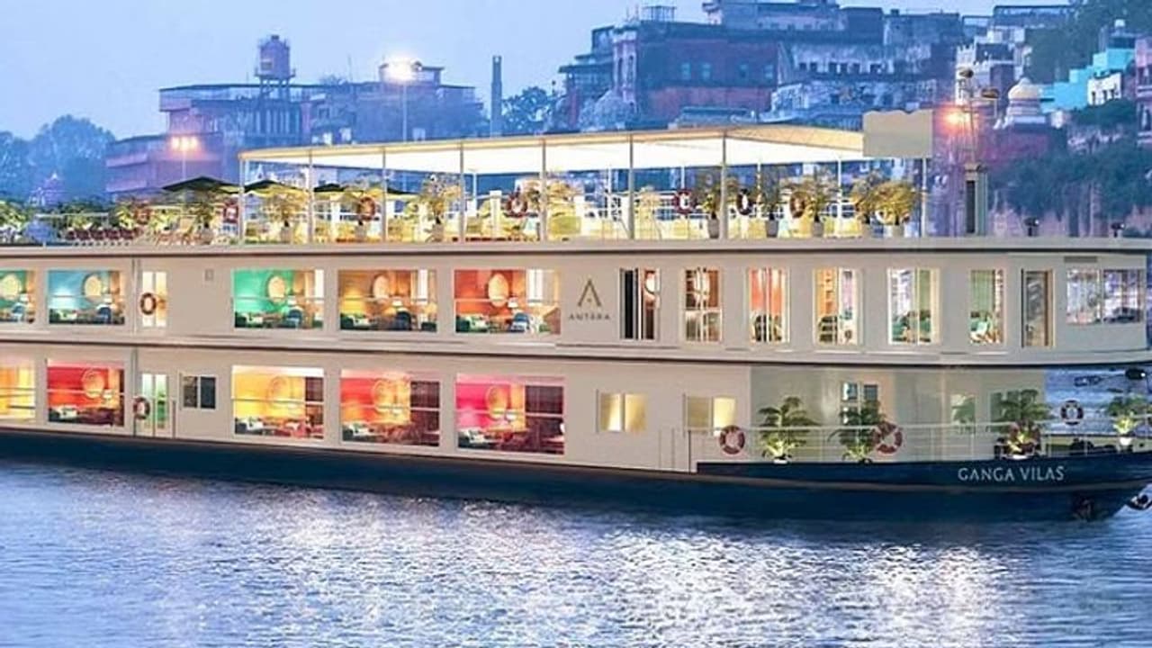 Luxury cruise MV Ganga Vilas reaches Ramnagar Port in Varanasi, to be ...