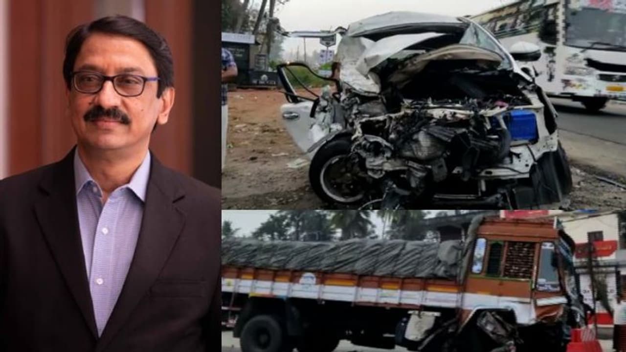 വി.വേണു ഐഎഎസും കുടുംബവും സഞ്ചരിച്ച കാർ അപകടത്തിൽപ്പെട്ടു; വേണുവിന് ...