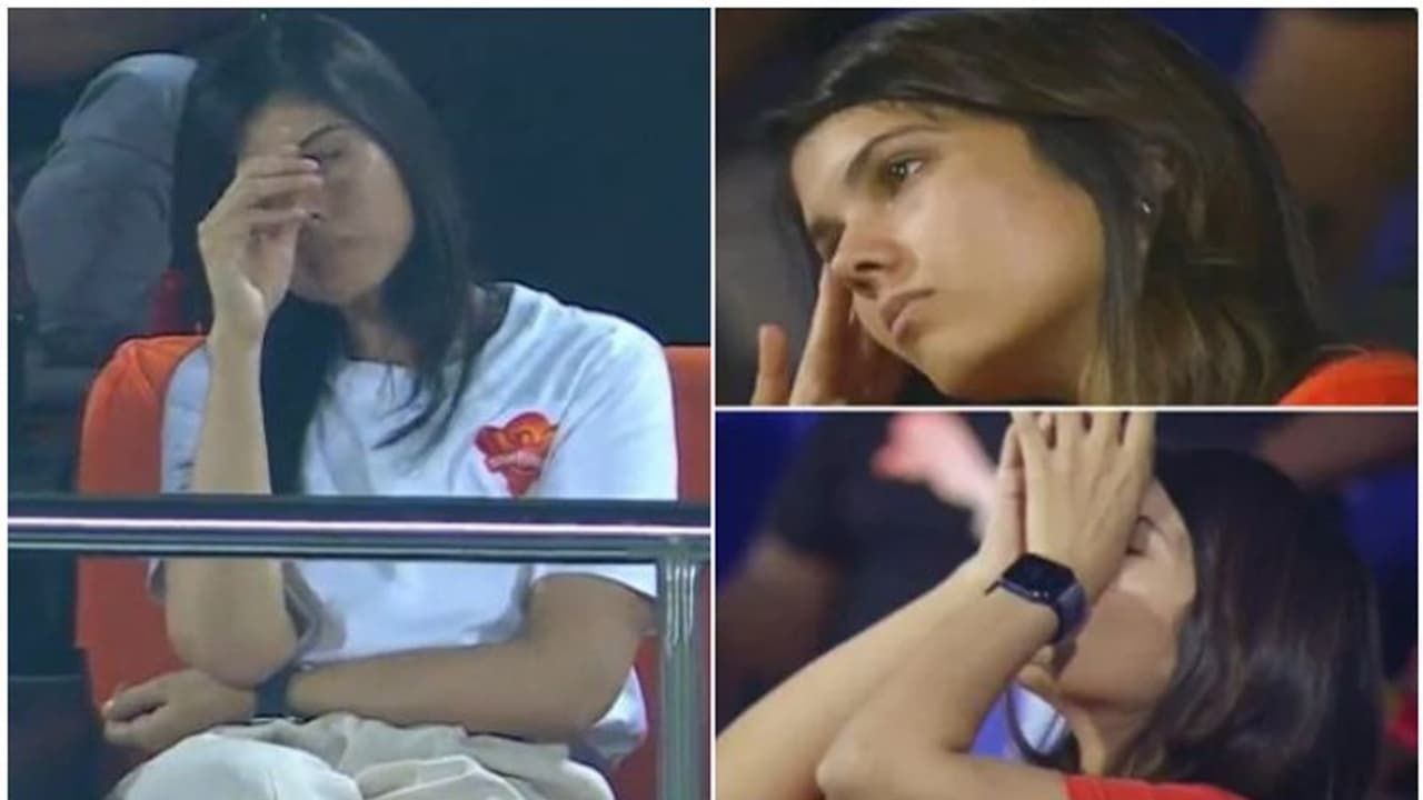 SRH co-owner Kavya Maran breaks down after finals defeat to KKR ...