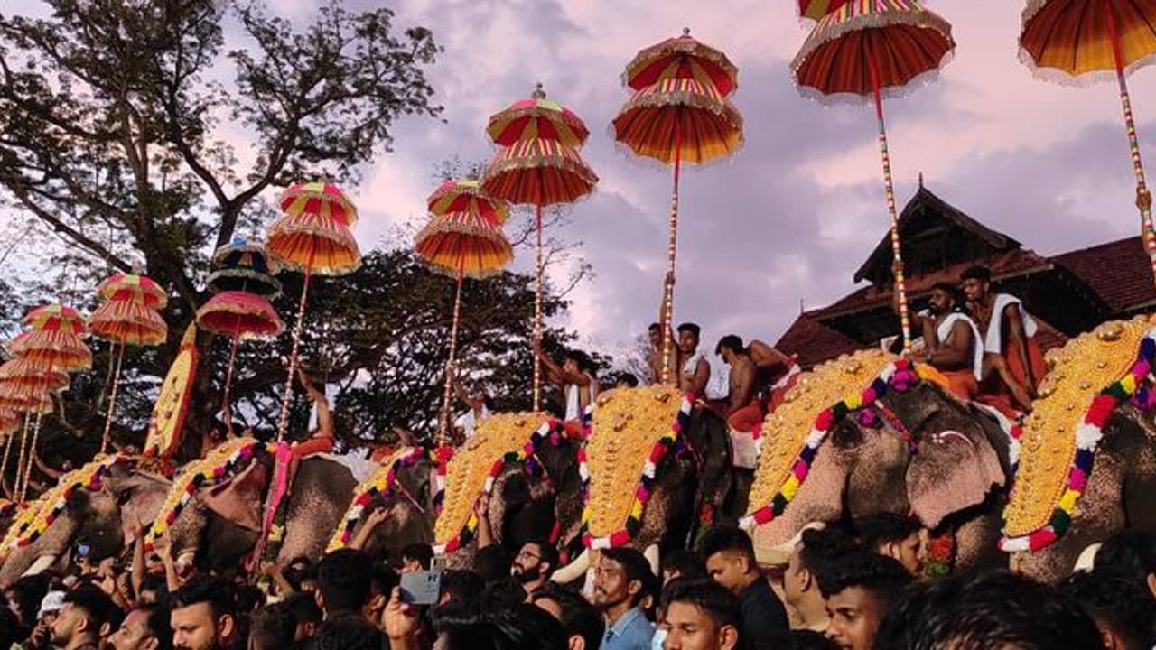 Temple gate, elephant statues destroyed, Venchamaram stolen during ...