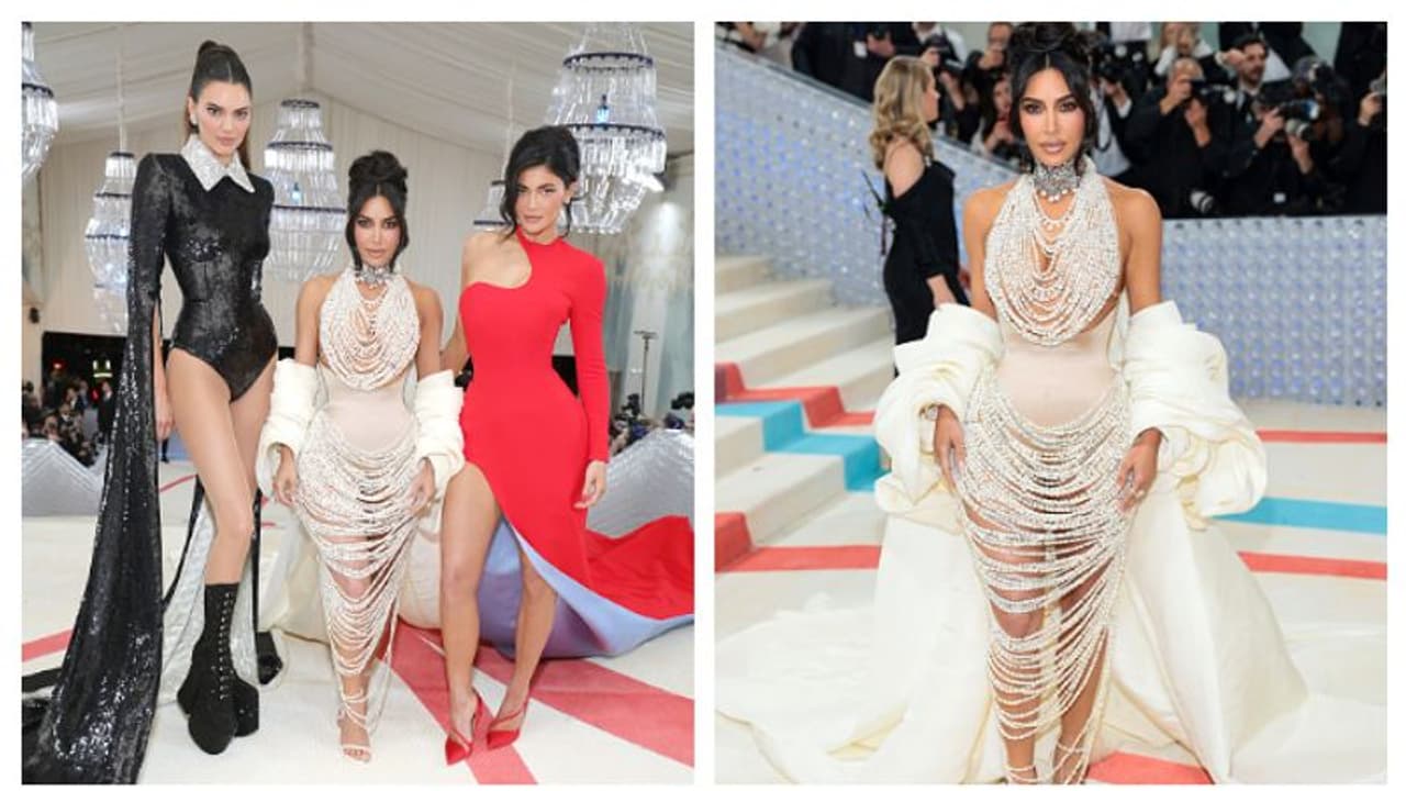 Met Gala 2023: Kim Kardashian and her sisters Kendall Jenner and Kylie Jenner honour Karl ...