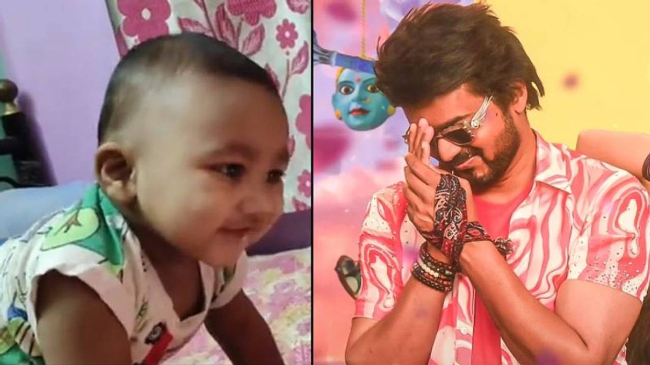 Thalapathy vijay : கைக் குழந்தையை கவர்ந்த விஜய்... தளபதியின் நடனத்தை ...