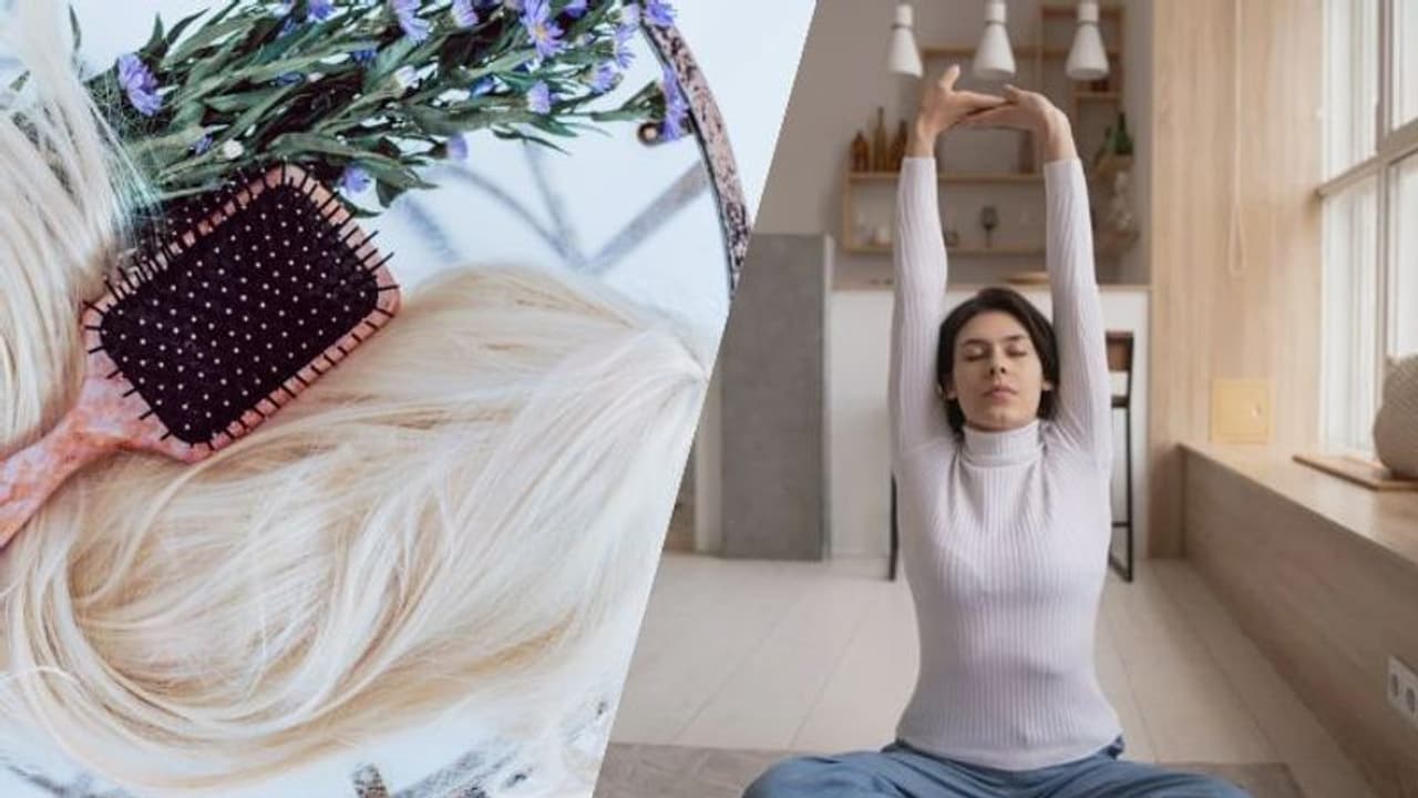 Yoga Day 2023: Asanas effective in stopping hair fall | Asianet Newsable