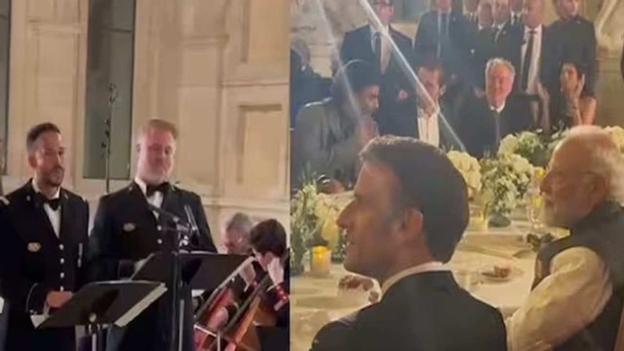 Emmanuel Macron dinner for pm modi பிரான்ஸில் ஒலித்த ‘ஜெய் ஹோ’: ரசித்து ...
