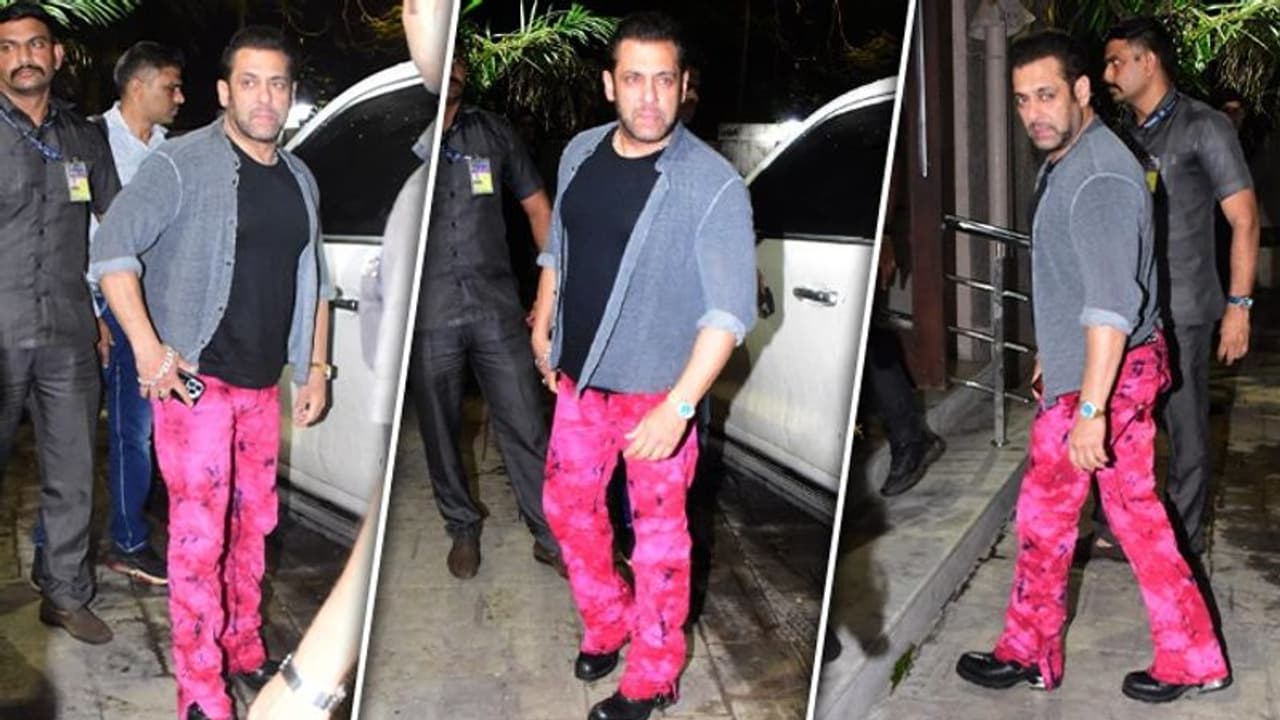 Salman Khan dons 'Barbie' mode in printed pink pants at Arbaaz Khan’s ...