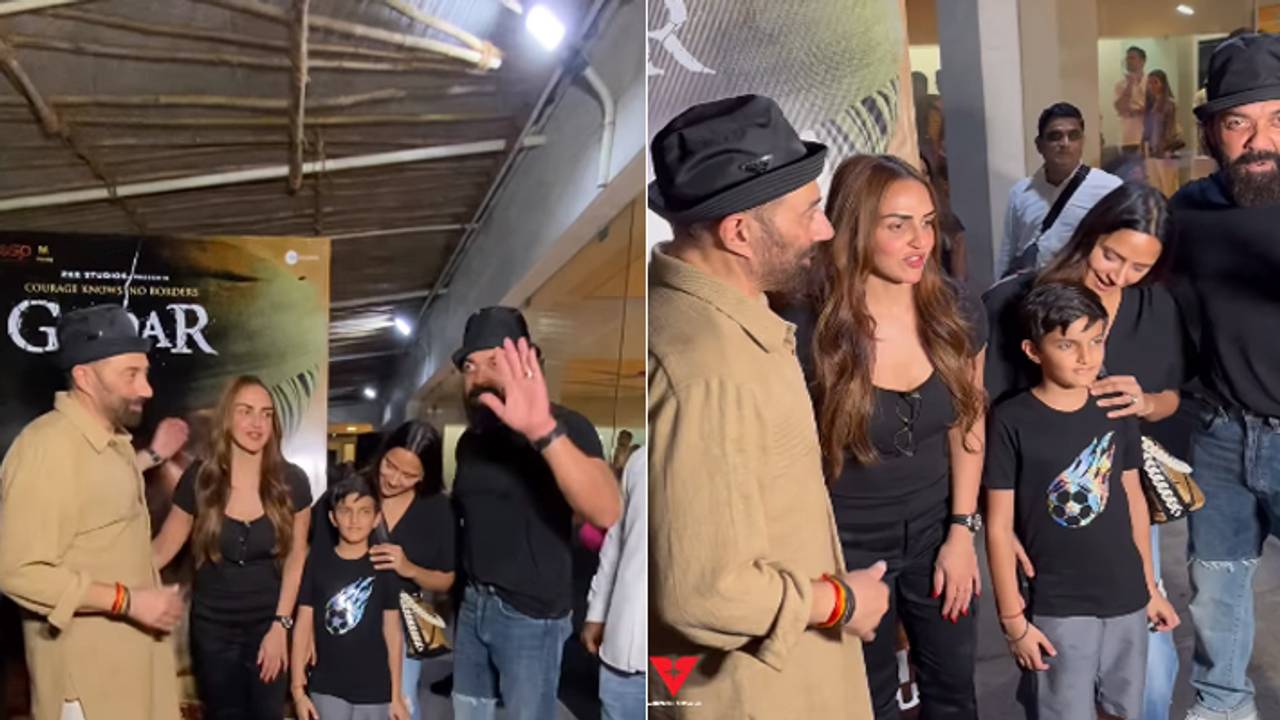 अपने तो अपने होते हैं.. सनी-बॉबी देओल को हेमा मालिनी की बेटियों संग ...