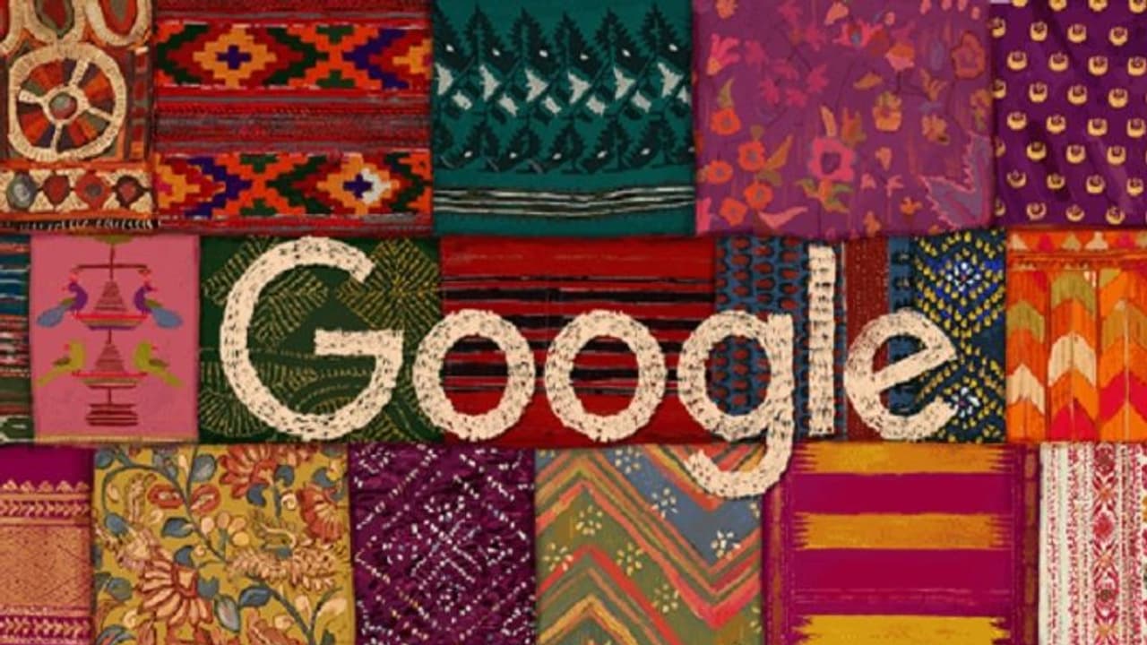 Google Doodle celebrates Independence Day with vibrant Indian textile ...