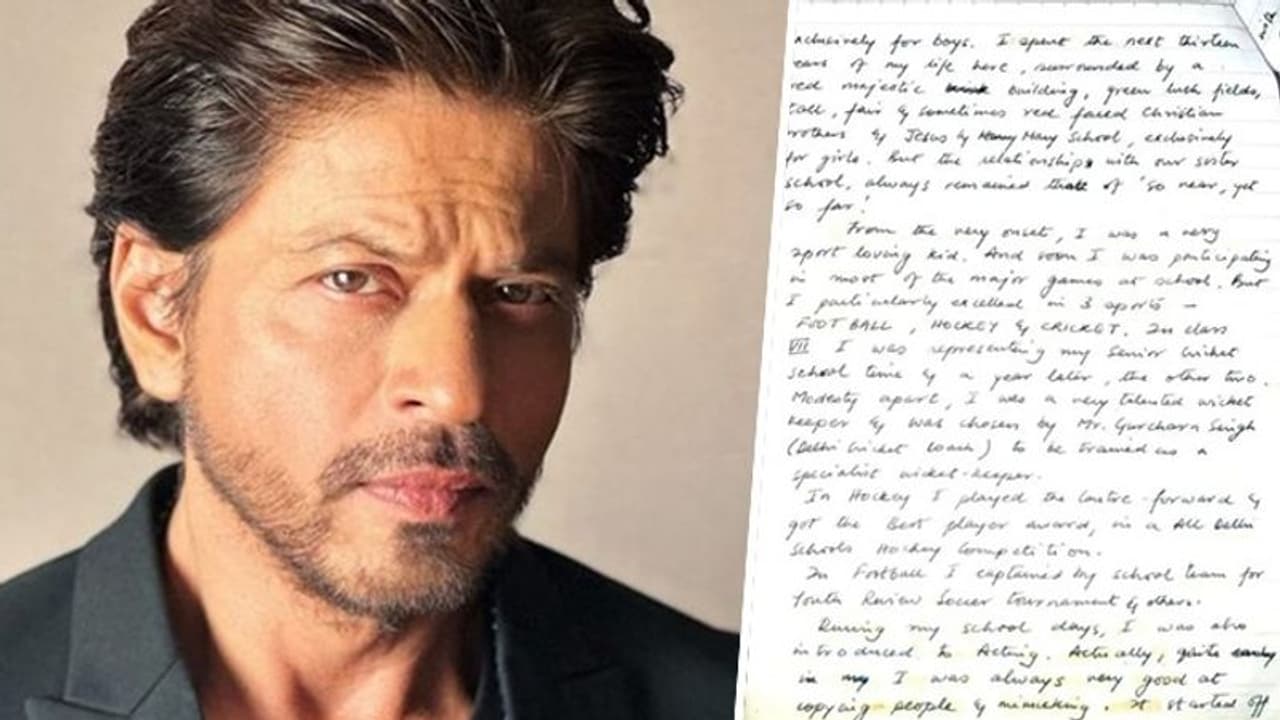 Shah Rukh Khan's old handwritten letter from college days goes VIRAL ...