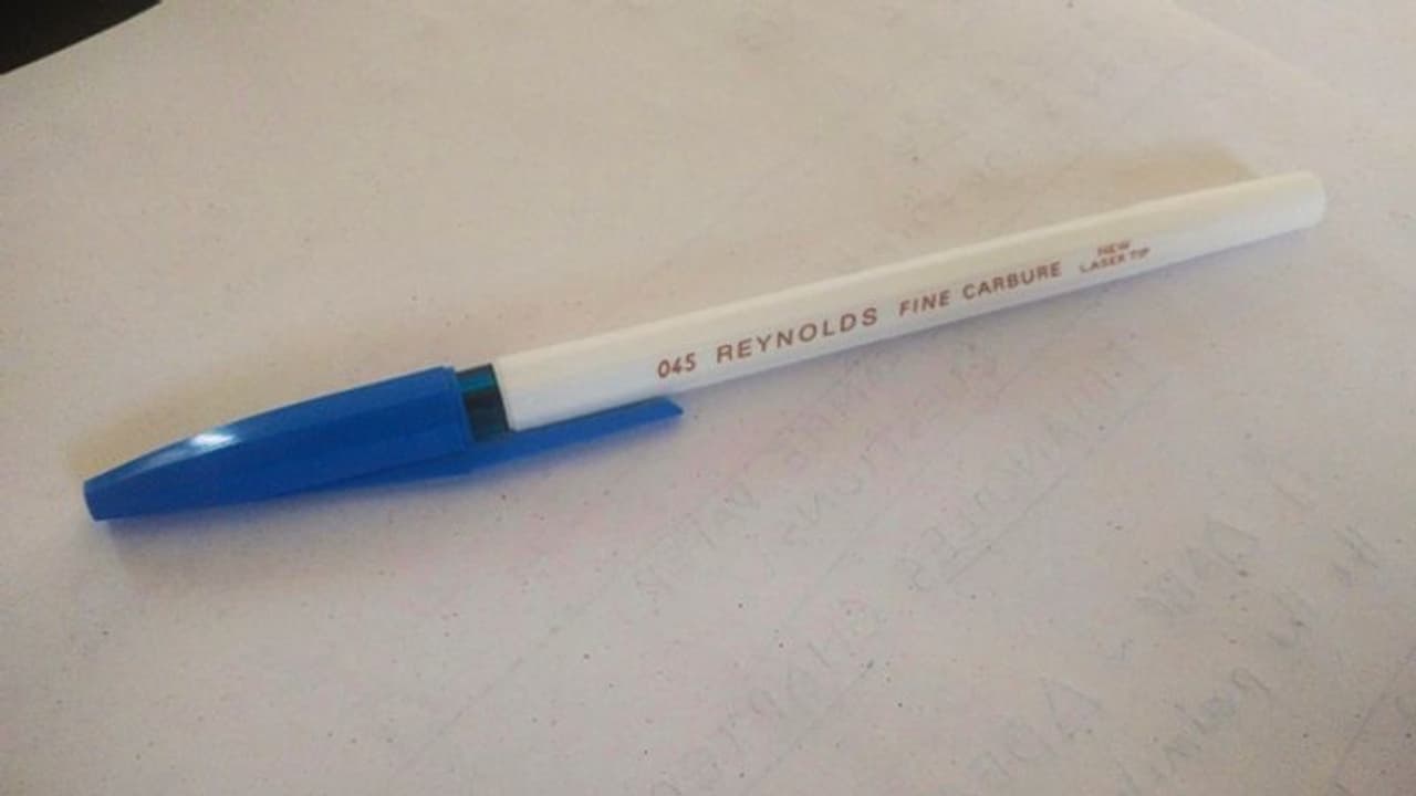 Viral post claims discontinuation of iconic blue cap pen by Reynolds ...