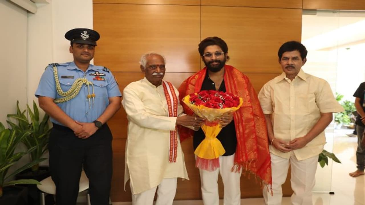 అల్లు అర్జున్‌ని కలిసిన గవర్నర్‌.. ఏకంగా ఇంటికెళ్లి మరీ అభినందనలు ...