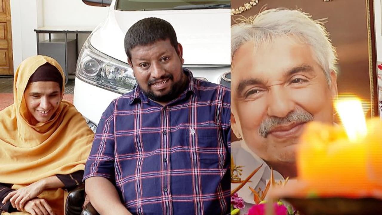 കണ്ണിൽ ഇരുട്ടാണ്, പക്ഷെ തൃശൂരിൽ നിന്ന് ചാണ്ടി ഉമ്മന് വേട്ട് തേടാനെത്തി ...