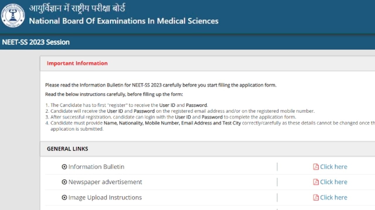 NEET SS 2023: फाइनल एडिट विंडो natboard.edu.in पर ओपन, डायरेक्ट लिंक यहां चेक करें | Neet Ss ...