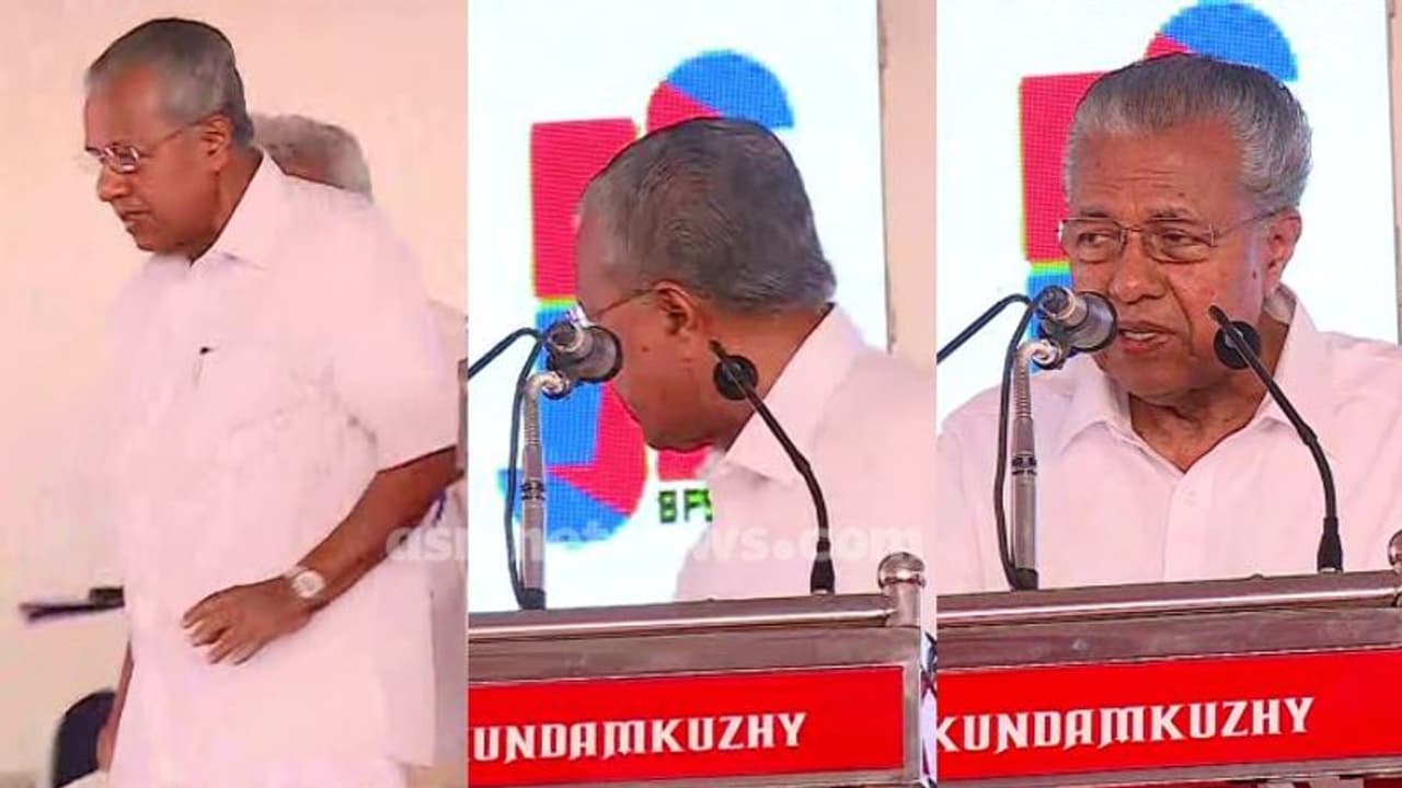 പ്രസംഗത്തിനിടെ അനൗൺസ്മെന്റ്: കുപിതനായി മുഖ്യമന്ത്രി, കാസർകോട് പരിപാടിയി ...