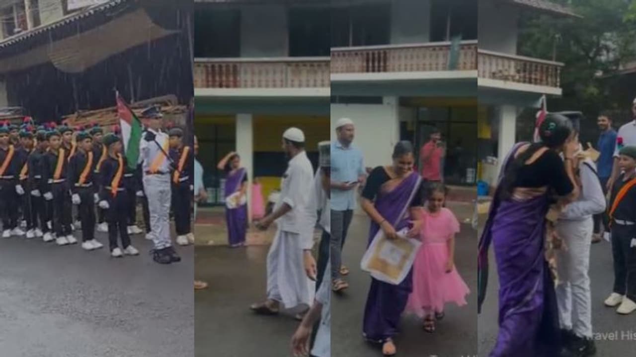 Nabidina Rally Video : മഴയത്ത് ഷീന കാത്തിരുന്നു, നബിദിന റാലിയെത്താ ...