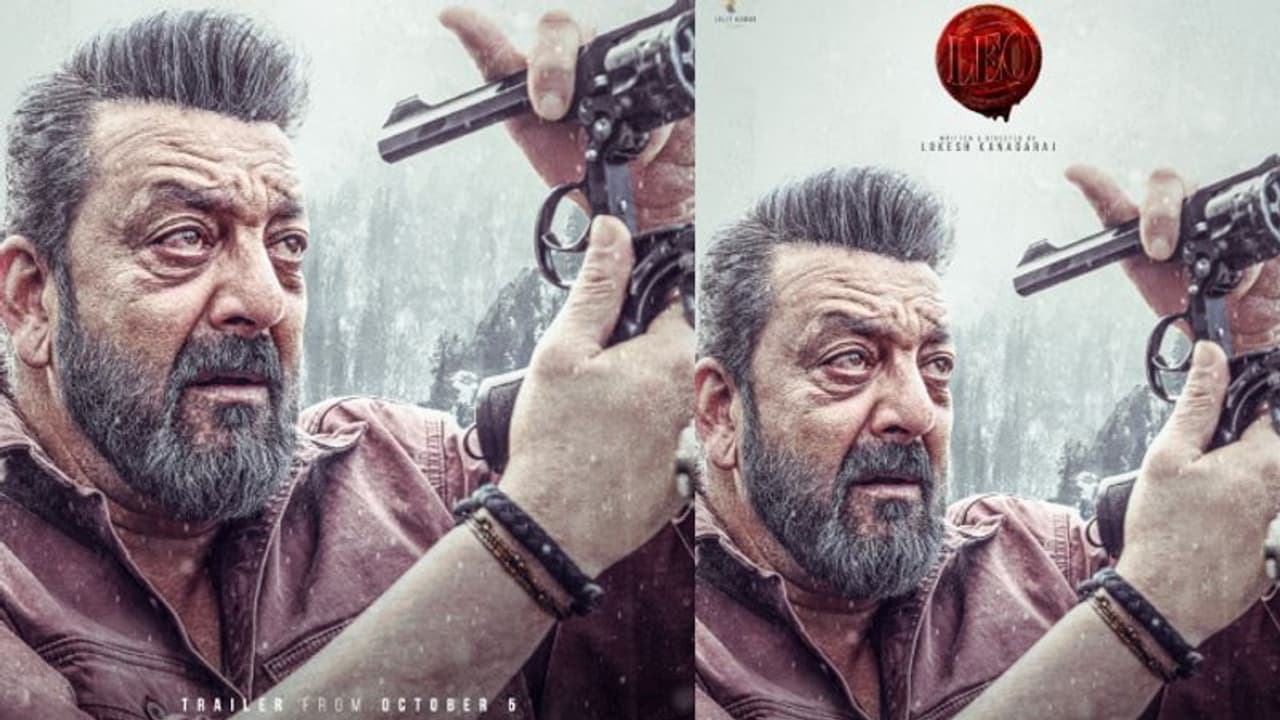 Leo Movie New Poster : துப்பாக்கியோடு மிரட்டும் சஞ்சய் தத்.. வெளியான ...