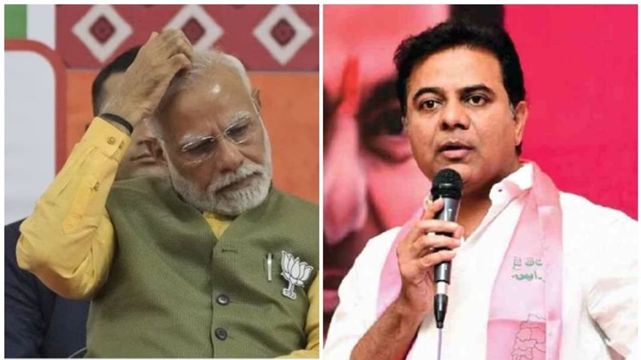 K T Rama Rao against Narendra Modi : 'എൻഡിഎയിൽ ചേരാൻ ഞങ്ങളെ പേപ്പട്ടി ...