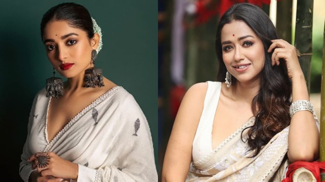 অষ্টমীতে কেমন সাজবেন ভাবছেন? ট্রাই করতে পারেন টলিপাড়ার নায়িকাদের এই ...