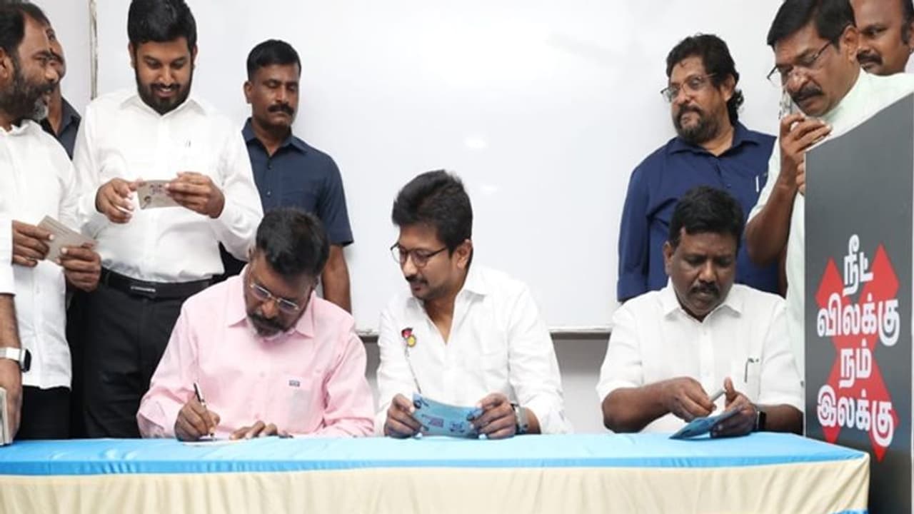 Thirumavalavan நீட் விலக்கு நம் இலக்கு: திருமாவளவன் ஆதரவு தெரிவித்து ...