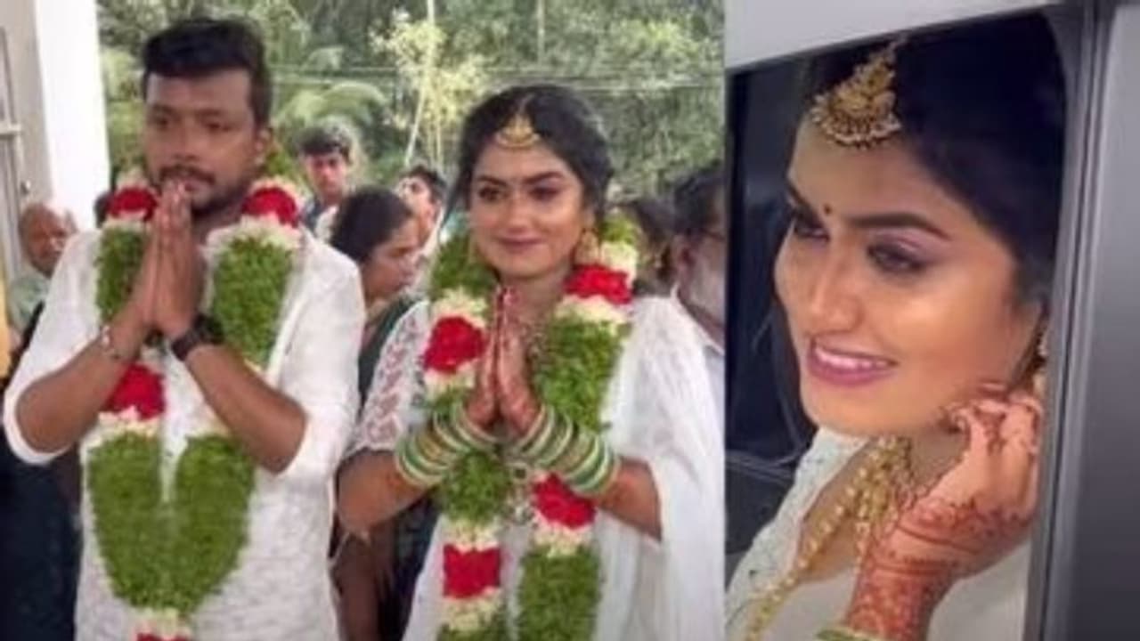 Malayalam serial actress Haritha G Nair weds 'Drishyam 2' editor ...