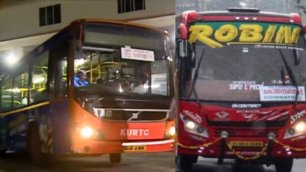 റോബിനെ 'വെട്ടാനെത്തിയ' കെഎസ്ആര്‍ടിസി ബസിന് പെര്‍മിറ്റില്ലേ? വിശദീകരണം | Robin Bus Pathanamthitta ...