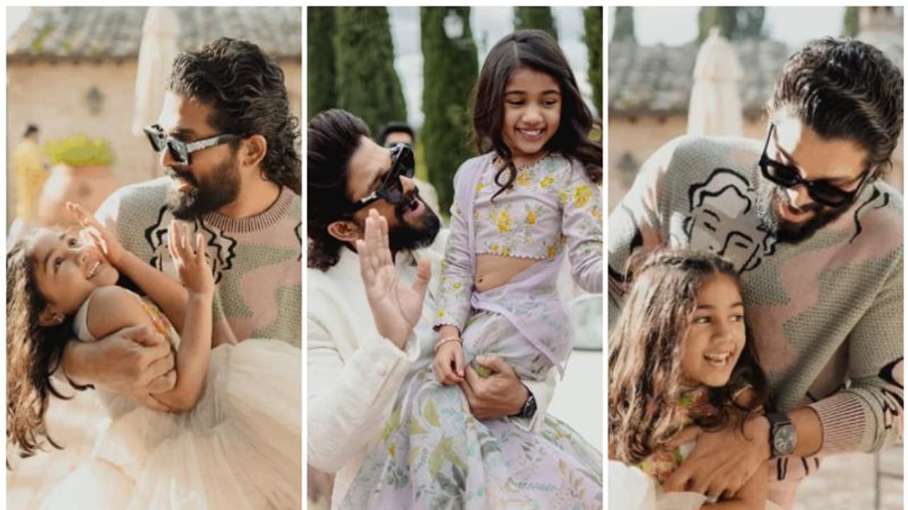 Allu Arjun shares adorable photos of daughter on her birthday; lovingly ...