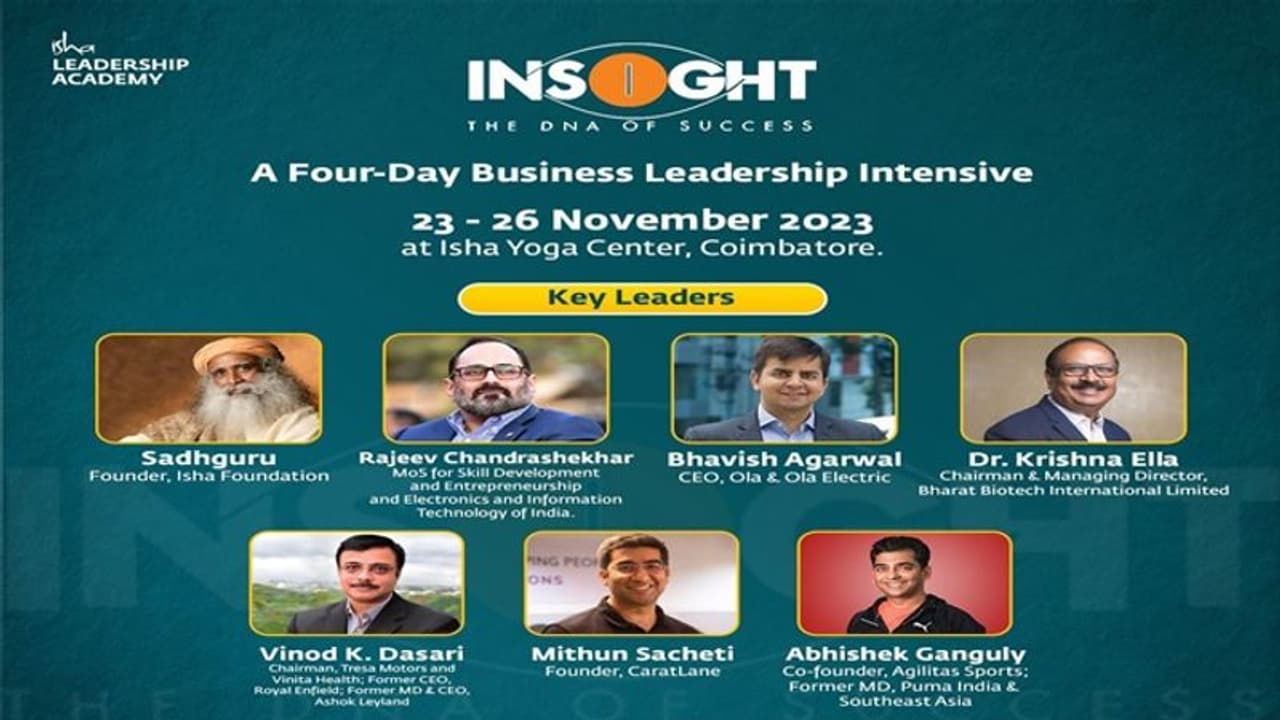 Isha Insight The DNA of Success வெற்றியின் டிஎன்ஏ: சத்குரு அகாடமி ...