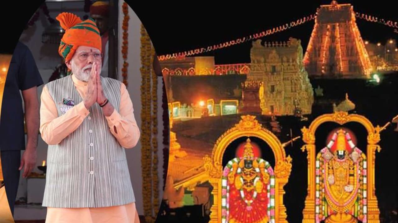 PM Narendra Modi to offer prayers at Tirumala Tirupati Devasthanam on ...