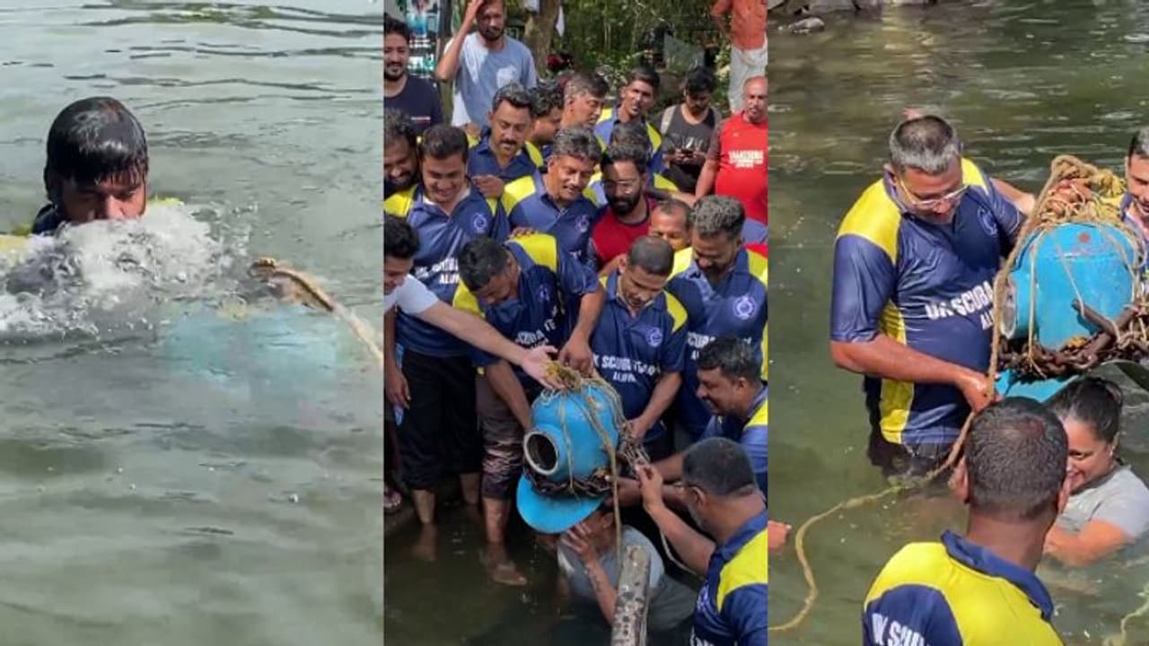 സ്കൂബാ ഡൈവിംഗ് ടീം; പെരിയാറിന്‍റെ ആഴങ്ങളില്‍ മുങ്ങിത്താഴുന്നവരെ ...