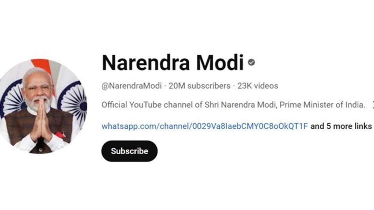 PM Modi becomes first world leader to hit 20 million subscribers on ...