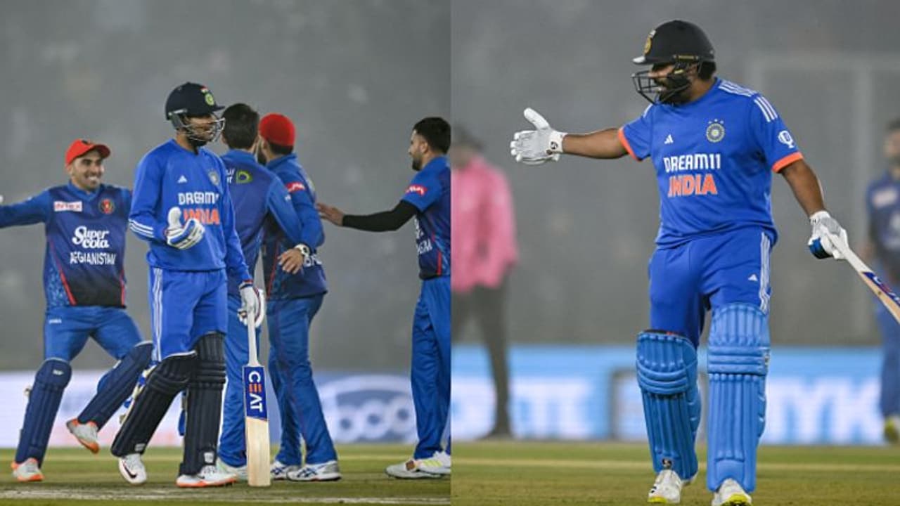 Rohit Sharma's T20I comeback marred by controversial run-out in India ...