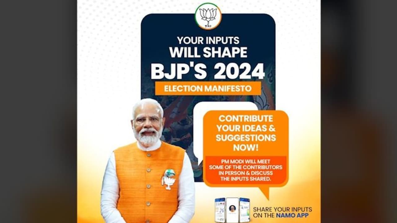 'Contribute to BJP's manifesto': PM Modi invites youth to share ...