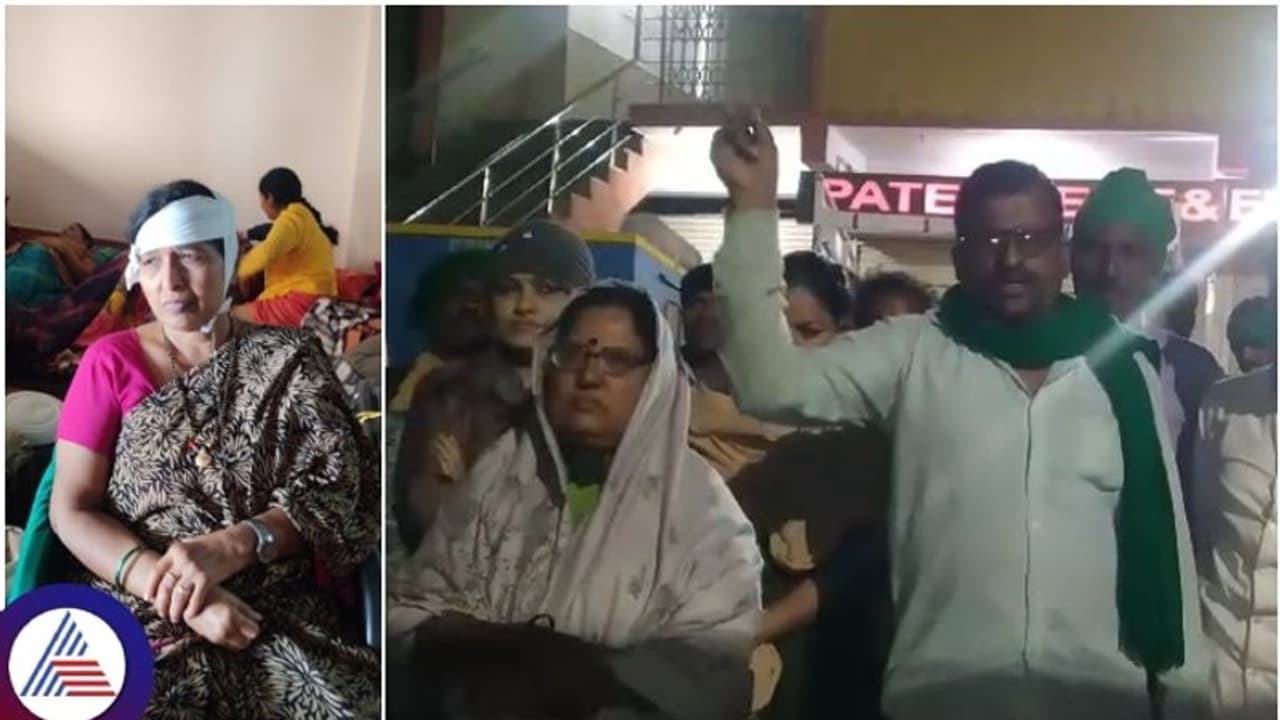 Delhi Chalo: Karnataka farmer leader Kuruburu Shanthakumar’s wife ...