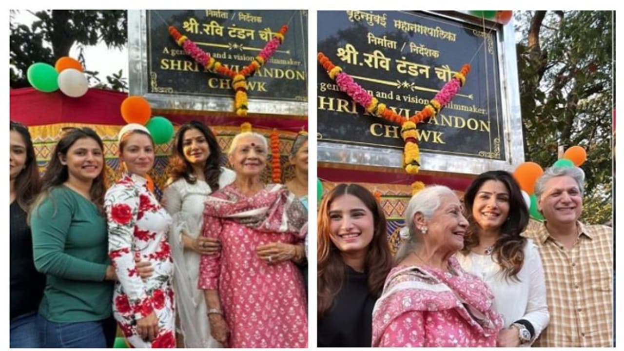 Raveena Tandon honours late father Ravi Tandon on his birthday; unveils ...