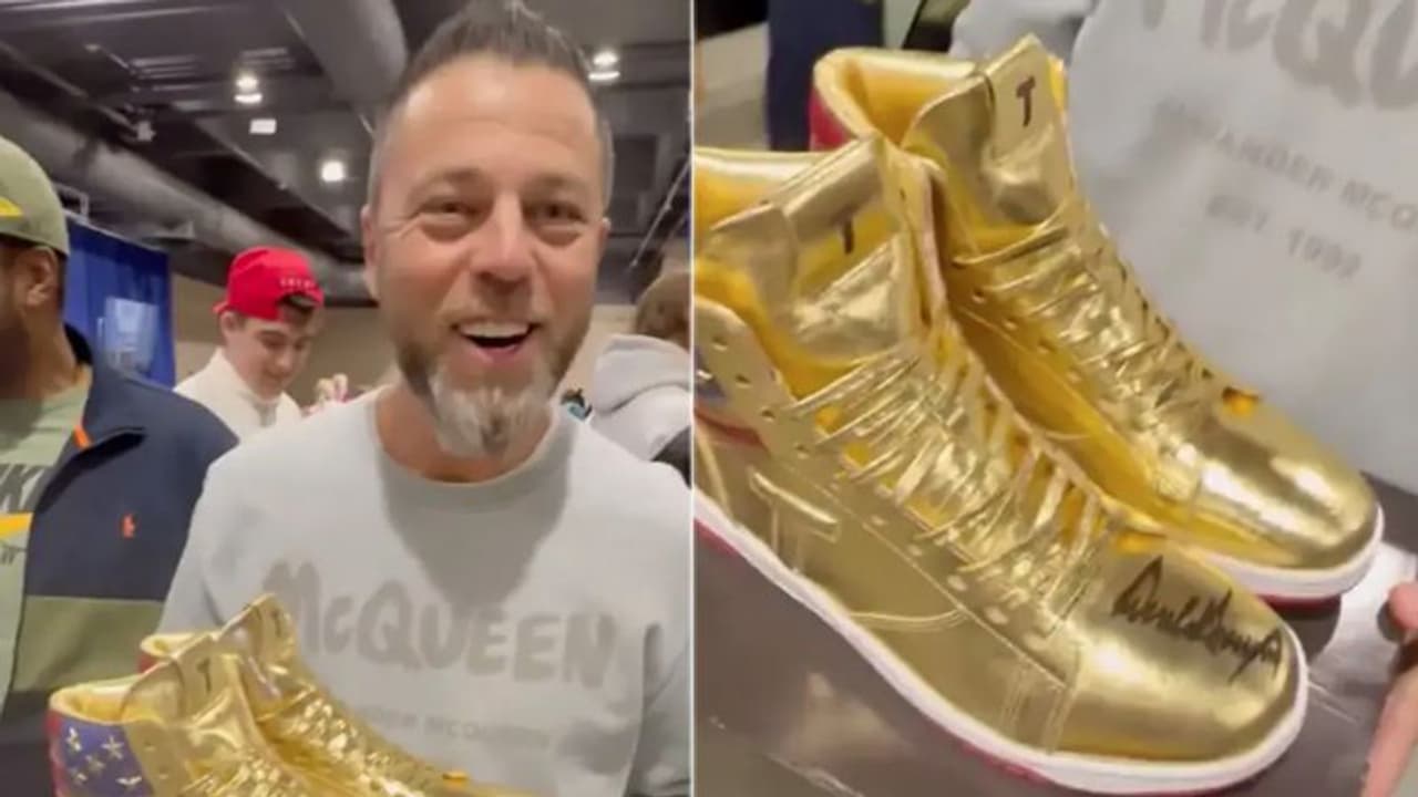 Russian CEO bags Donald Trump's autographed golden sneakers for ...