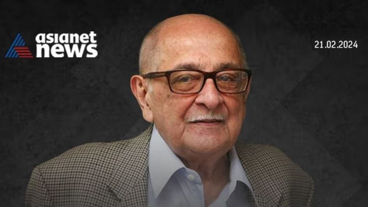 Eminent jurist Fali S Nariman passes away | Asianet Newsable