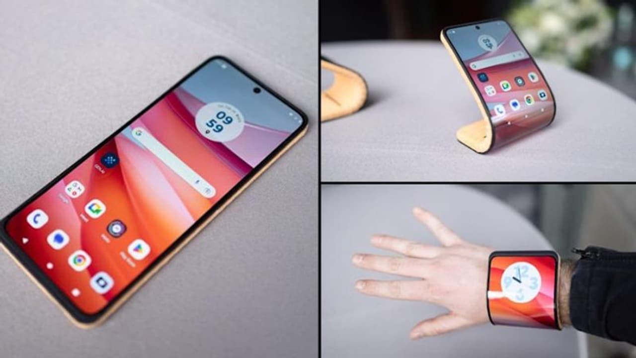 MWC 2024: Motorola unveils smartphone that can bend to become wrist ...