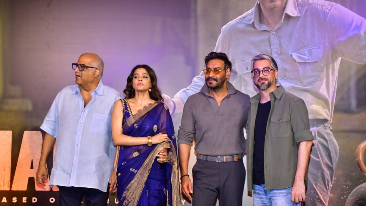Maidan Trailer Launch : पूरे जोश में दिखे अजय देवगन, बोनी कपूर ने ...