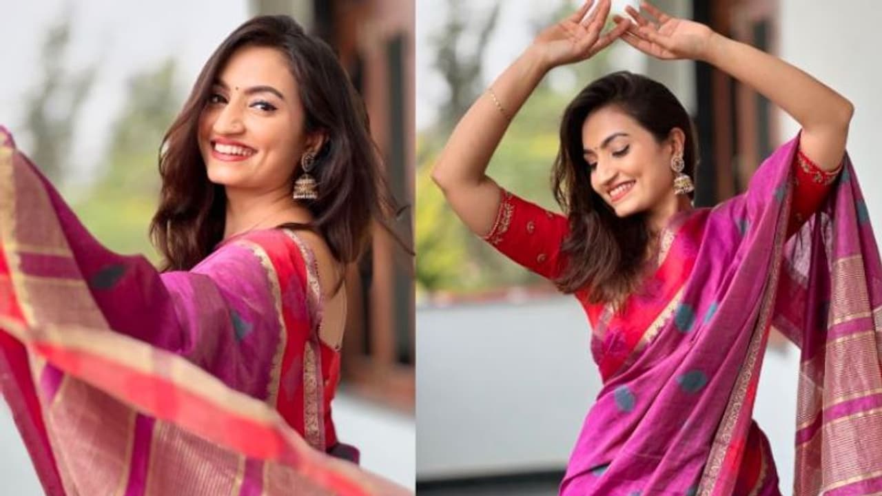 Sareeಯಲ್ಲಿ ಮಿಂಚಿದ Seetharama serialನ Vaishnavi Gowda, ರಾಮನ ಪ್ರೀತಿ ...