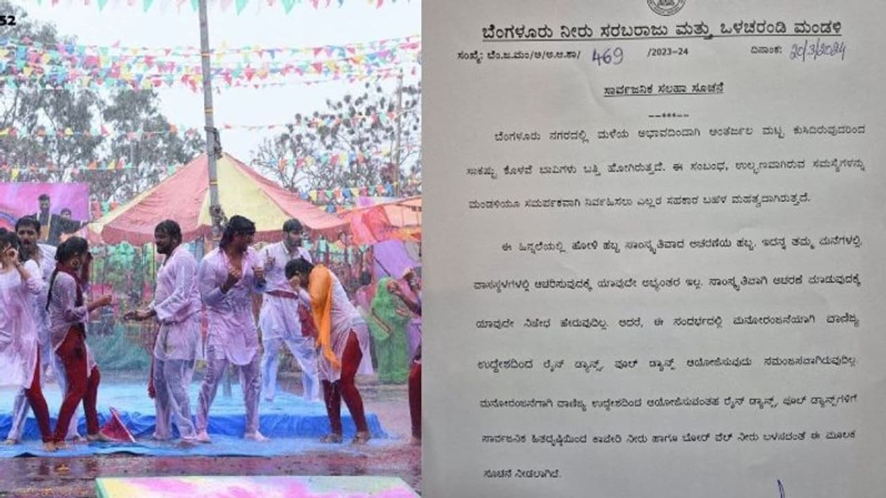 Bengaluru water crisis: 'Conserve water, refrain from pool dances ...