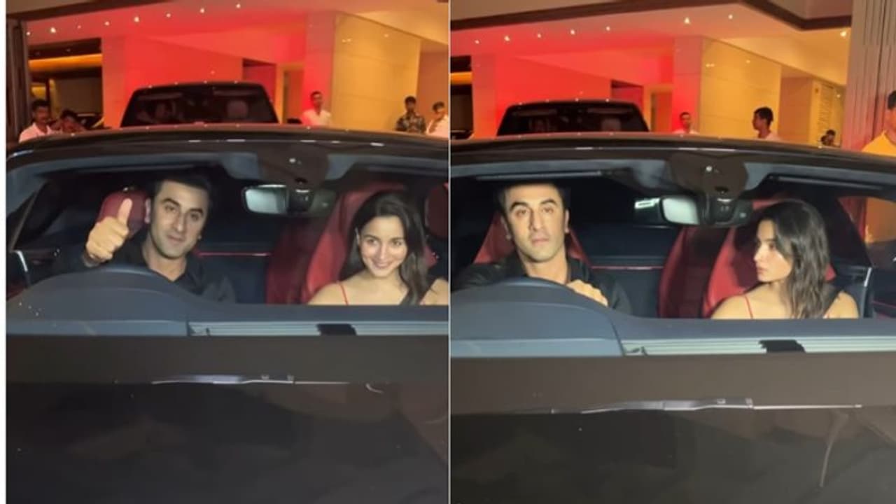 WATCH: Ranbir Kapoor takes wife Alia Bhatt on a ride in his new Rs 8 crore Bentley Continental ...